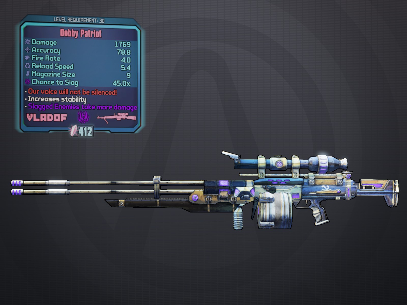 Patriot (sniper rifle) - Borderlands Wiki - Walkthroughs, Weapons ... Patriot (sniper rifle) - Borderlands Wiki - Walkthroughs, Weapons ...