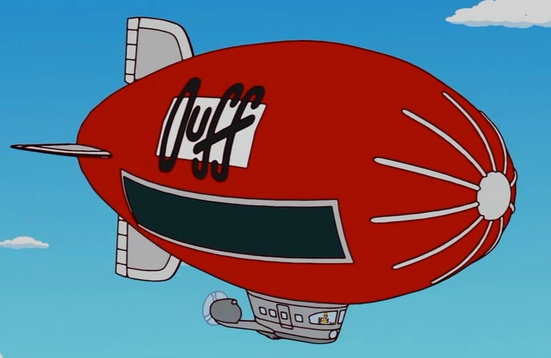 Duff Blimp - Simpsons Wiki