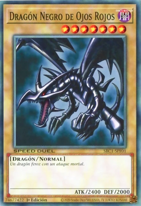 Dragón negro de ojos rojos