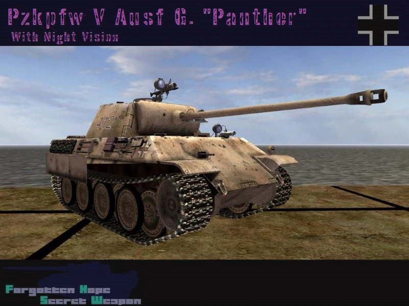 Panzerkampfwagen V Panther - Forgotten Hope Secret Weapon Wiki