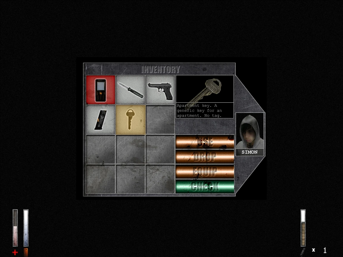 Old Cry of Fear inventory